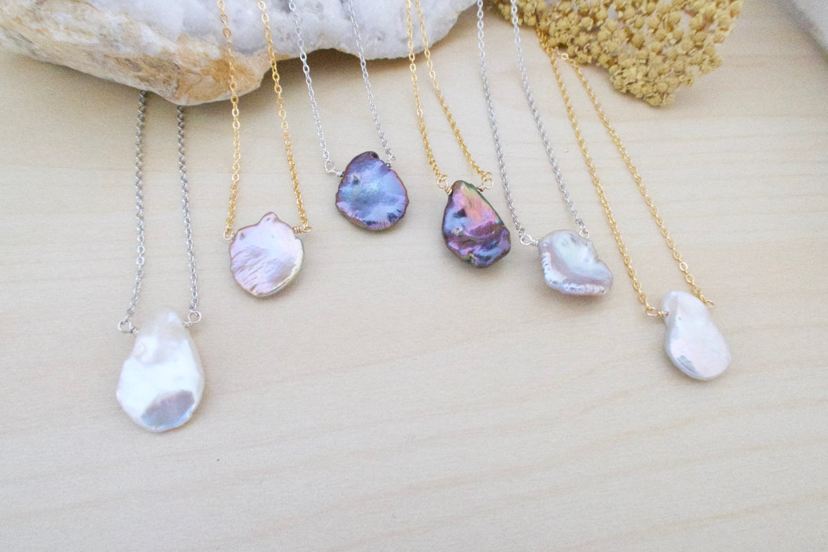 All Freshwater Pearl Gemstone and Wire Crochet Necklaces | Girl with ...